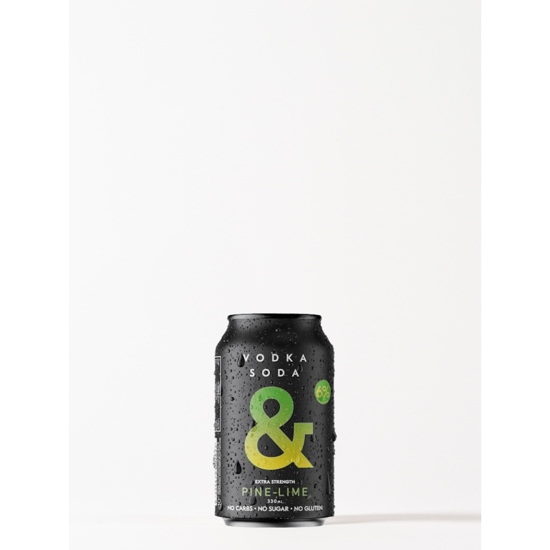 Ampersand Vodka Pine Lime Extra Strength - 16 Cans x 330ml – Wine Brothers